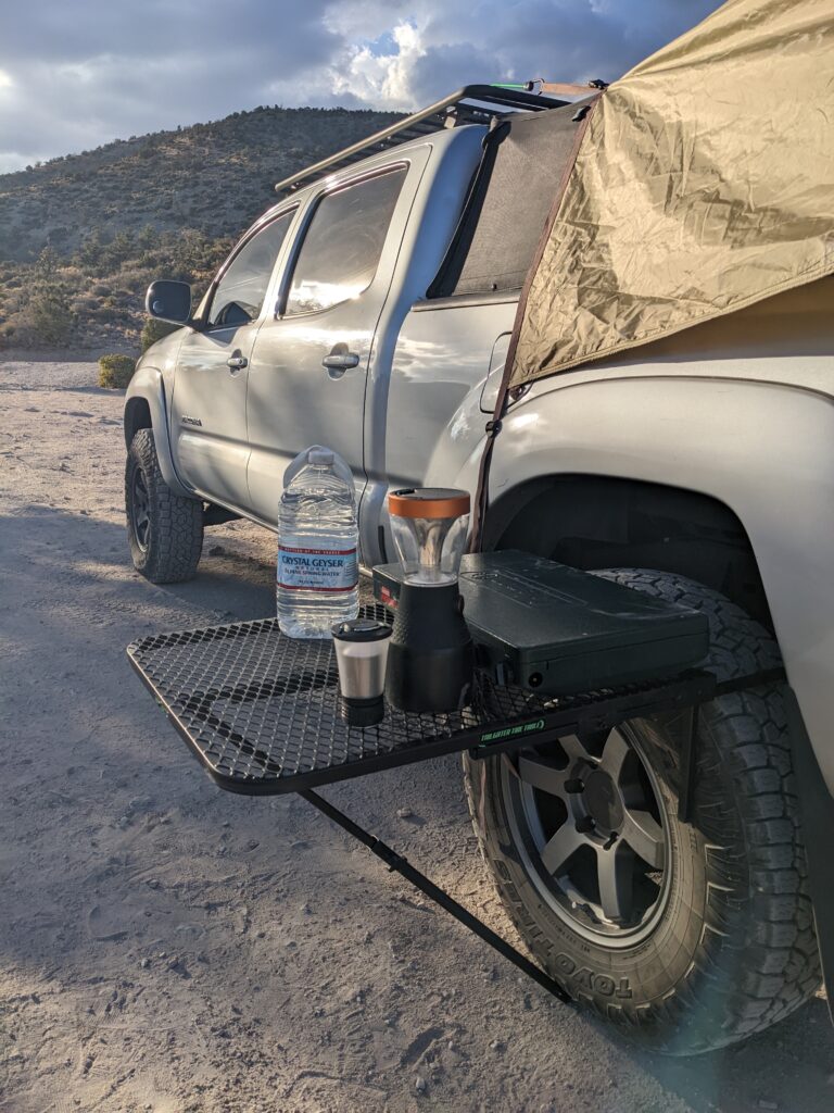 Tire Table by Tailgater Review: A tire-mounted table for overlanding